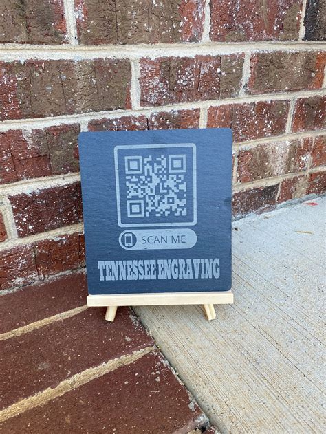 Slate Easel Qr Code Custom Personalized Business Etsy