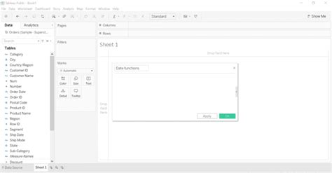 Date Functions In Tableau Geeksforgeeks