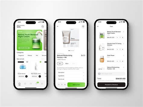 Cosmetics E Commerce Mobile App Design Mobile App Design Inspiration Mobile App Design