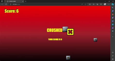 A Dodging Game Made With Html Css And Javascript Upwork