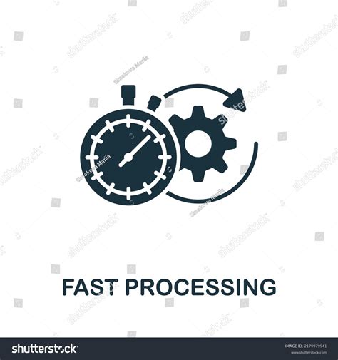 Fast Processing Icon Monochrome Simple Line Stock Vector Royalty Free 2179979941 Shutterstock
