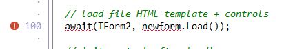 Error Insight Marks This As An Error Demo TMSWeb MultiForm TMS WEB