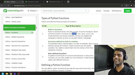 Hindi Python Functions Python Tutorial For Beginners Youtube