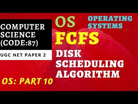 FCFS Disk Scheduling Algorithm Operating Systems OS Part YouTube