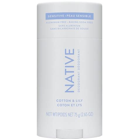 Native Deodorant Cotton And Lily Sensitive 75g Ctc Health