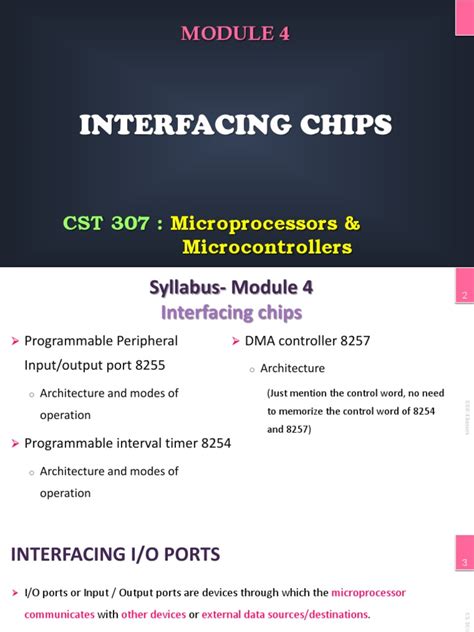 Module 4 Pdf Microcontroller Inputoutput