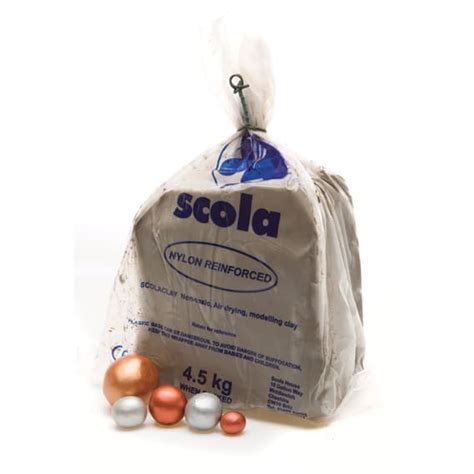 Scolaclay Air Drying Modelling Clay Light Stone 4 5kg Air Drying Clays Ypo