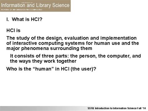 Introduction To Humancomputer Interaction I What Is HCI