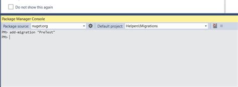 Can Not Run Add Migration Or Update Database After Updating Visual
