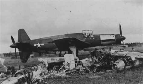 Dornier Do 335 Heavy Fighter In Us Markings After Being Captured In