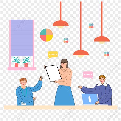 비 즈 니스 금융 컬러 만화 가 회 의 를 열 어 인물 을 설명 하고 있다 빛 일러스트 사람 일러스트 시계 일러스트 조명 일러스트 캐릭터 일러스트 Png 일러스트 무료