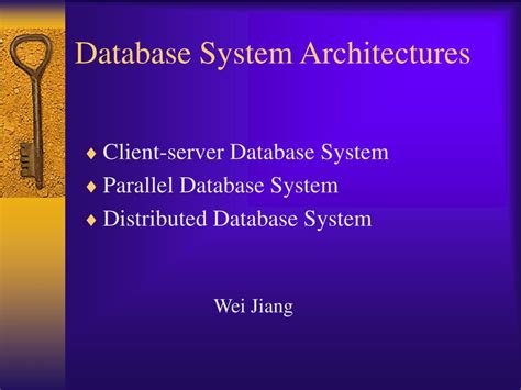 Ppt Database System Architectures Powerpoint Presentation Free Download Id6773385