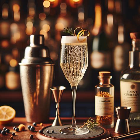 Count Currey Cocktail Sophisticated Gin Champagne Cocktail With Simple