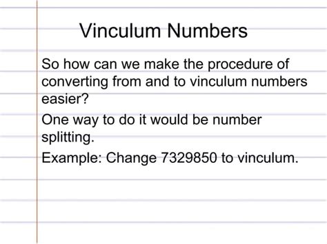 Converting Vinculum Numbers Pptx