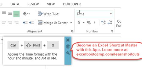 excel time function create a time