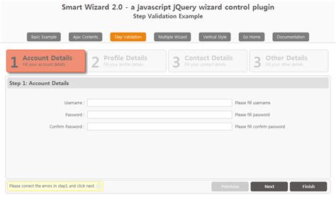 jQuery 단계별 진행 플러그인 모음 step by step plugin collection 형우의 웹개발