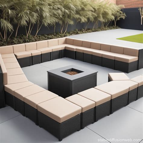 Modular Seating Areas For Groups Stable Diffusion Online