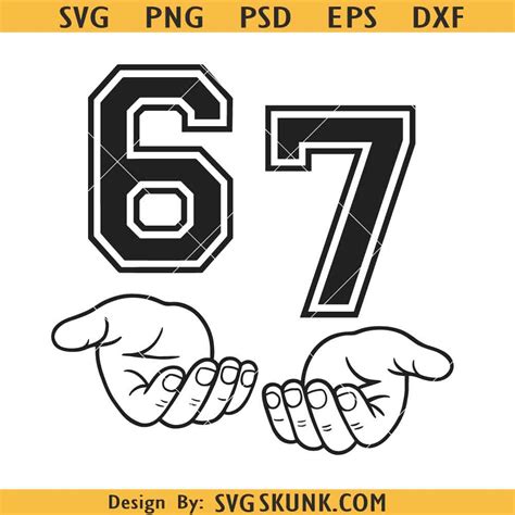 6 7 Hands Meme Svg Png Funny Generation Z Svg 6 7 Svg Png
