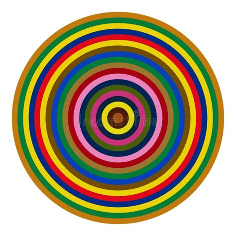 Colorful Concentric Circle Elements Element For Graphic Web Design