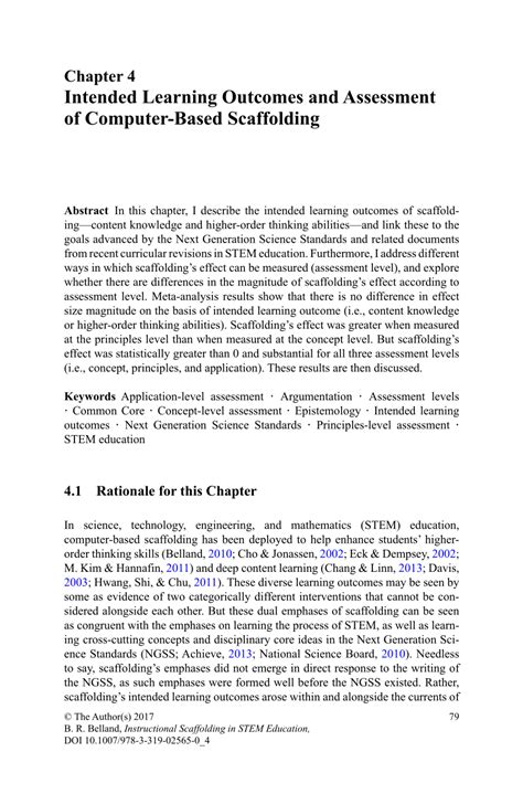 Pdf Intended Learning Outcomes And Assessment Of Computer Based