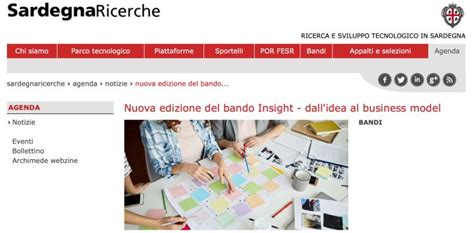 Insight Con Sardegna Ricerche Le Idee Imprenditoriali Innovative Si