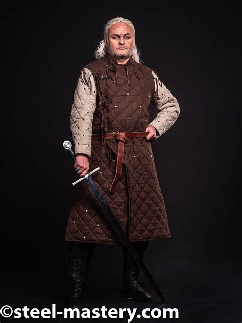 Witcher Gambeson Armor For Body Protection Medieval Padded Etsy