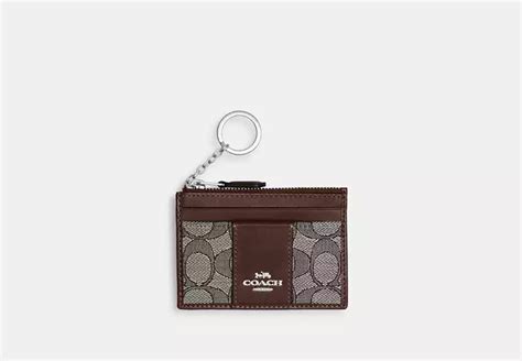 Coach® Gb Mini Skinny Id Case In Signature Jacquard