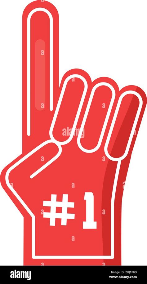 Number One Glove Sport Icon Stock Vector Image And Art Alamy