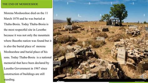 History Of Morena Moshoeshoe Birth Death Pptx