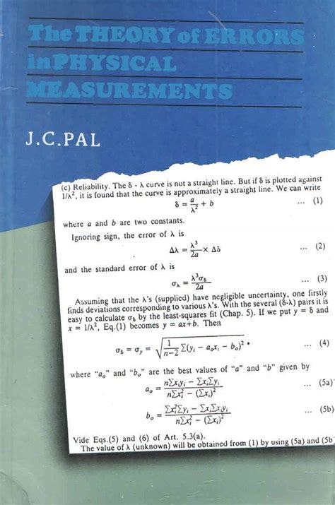 The Theory Of Errors In Physical Measurements Buy Online At Best Price In Egypt Souq Is Now