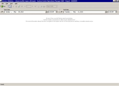 Kwans System Center Experience Error Accessing Acs Reports Cannot