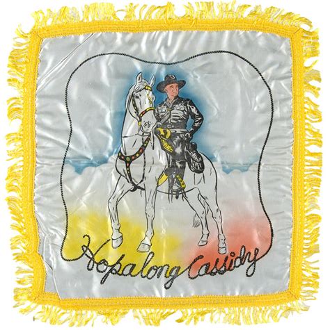Hakes “hopalong Cassidy” Satin Pillow Cover