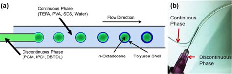 Microfluidic Microcapsule Synthesis Setup A Schematic Of The