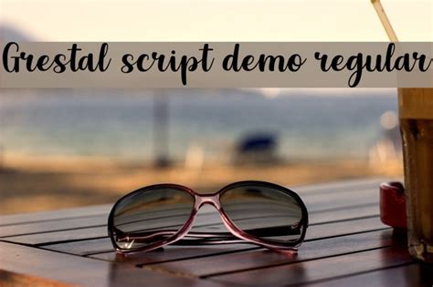 grestal script demo regular font