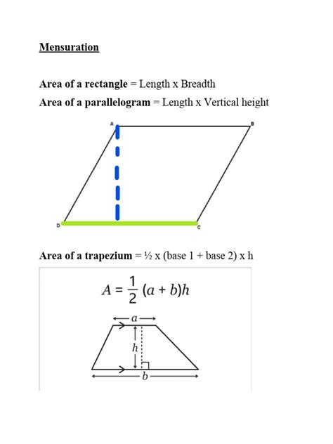 Mensuration Igcse Maths Pdf