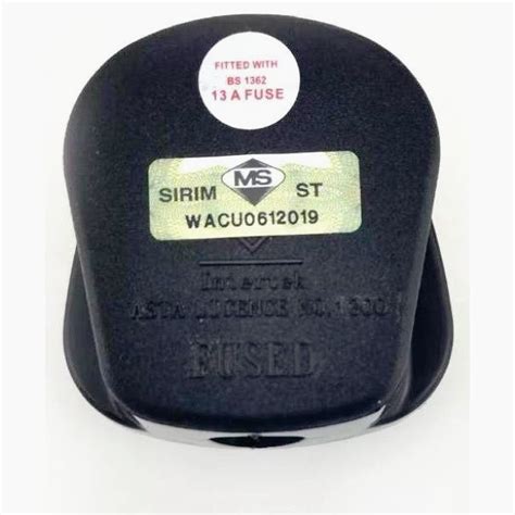 Sirim Pro Smk 13 Amp 3 Pin Safety Plug Top Socket Shopee Singapore