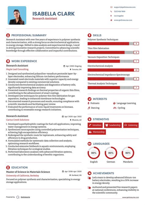 10 Research Assistant Resume Samples And Templates For 2026