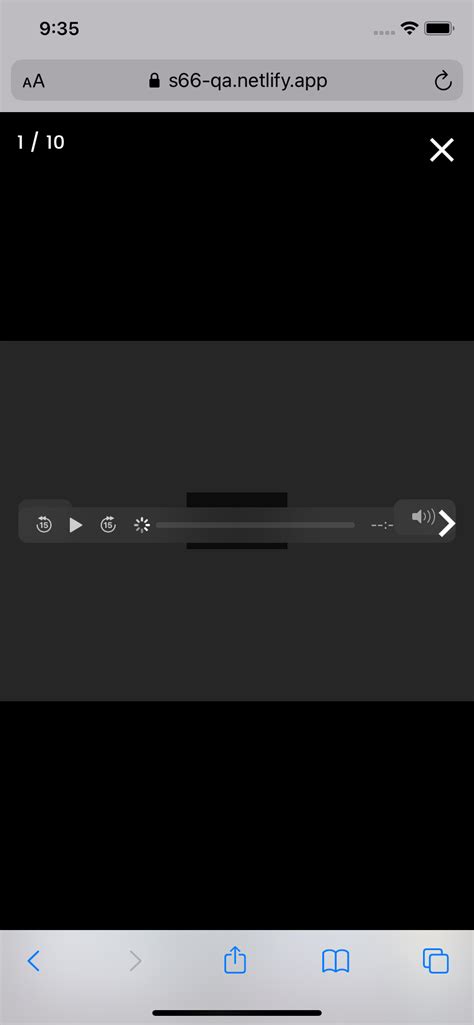 when we try ro view video on ios device or on safari the alignment