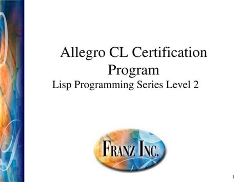 Advanced Features Of Lisp Functions Advanced Features Of Lisp Functions Ppt