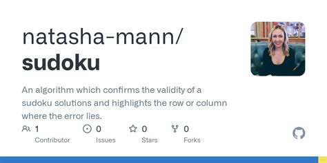 Github Natasha Mannsudoku