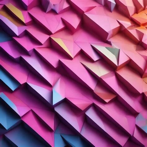 Premium Photo Abstract 3d Rendering Of Triangulated Surface Modern Background Striped