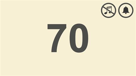 Timer 70 Sekunden Countdown Timer Youtube