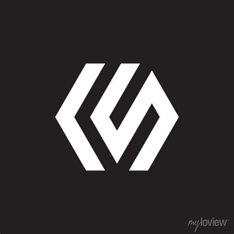 Cs Logo Cs Icon Cs Vector Cs Monogram Cs Letter Cs Minimalist • Wall Stickers Wallpaper Vector