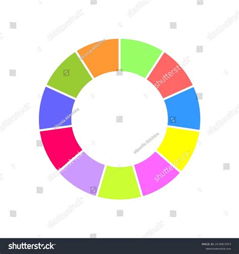 Donut Chart Segmented Into Sections Stock Vector Royalty Free Shutterstock