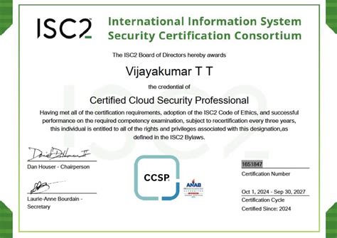 Ccspcertification Ccsp Certificationachievement Cloudsecurity Privacymanagement Infosec Train