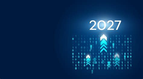 Future Technology 2027 Concept Digital Growth Background 76334772