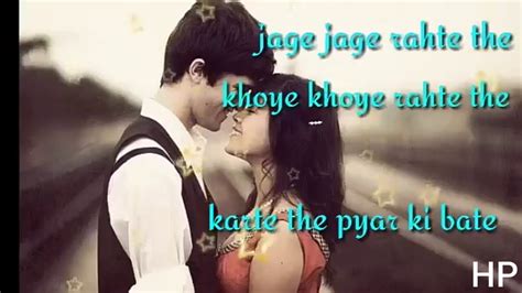 jage jage rahte the khoye khoye rahte the karte the pyar ki bate whatsapp status youtube