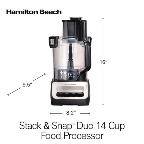 Hamilton Beach 14 Cups Food Processor Black 70585 At