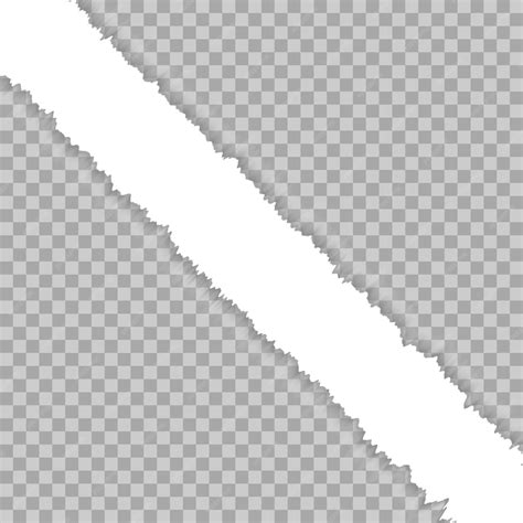 구멍의 체크 무늬 투명 배경 종이에 찢어진 납치 창 프리미엄 벡터