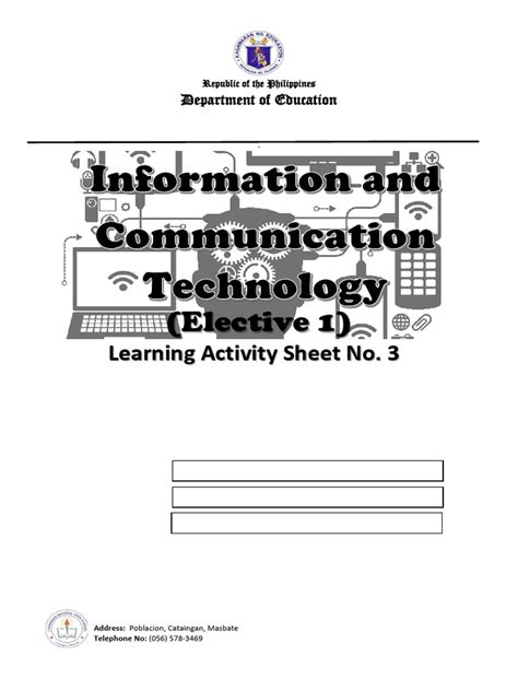 ict las3 pdf printer computing input output
